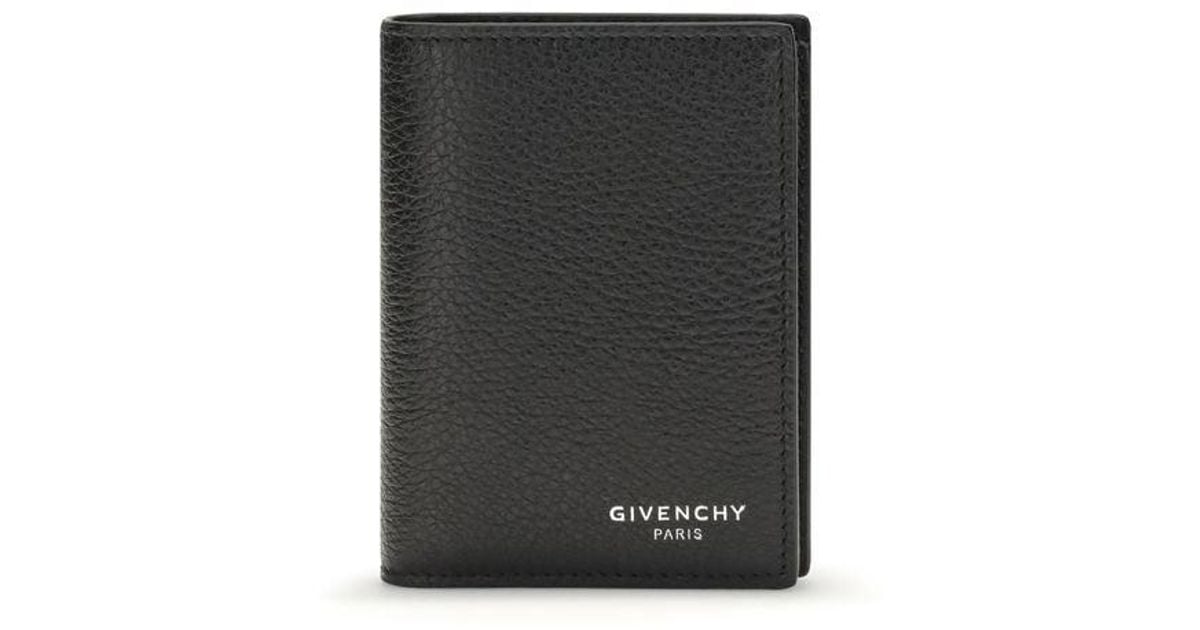 Givenchy Black Calf Leather Bos Taurus Wallet for Men | Lyst UK