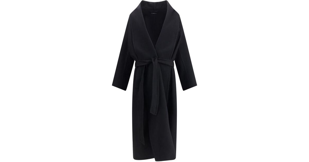 Tom Ford Long Coat With Belt At The Waist in Black for Men | Lyst UK