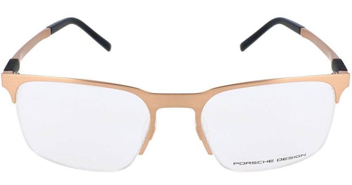 Porsche Design Gold Metal Frames for Men | Lyst