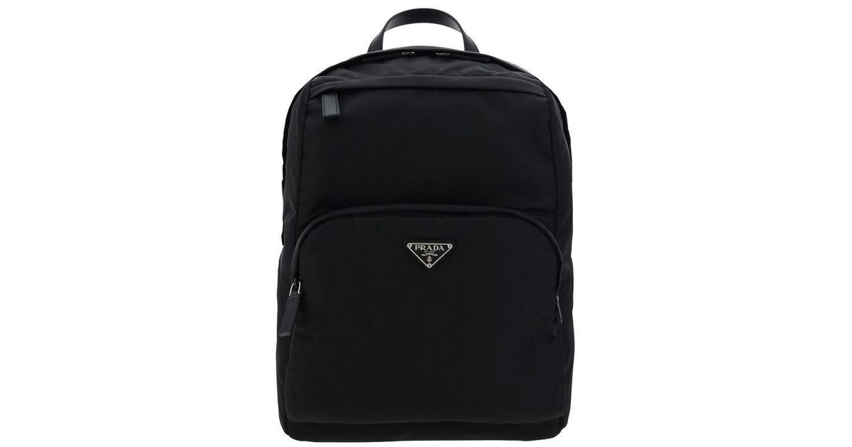 Prada Backpack in Black for Men | Lyst