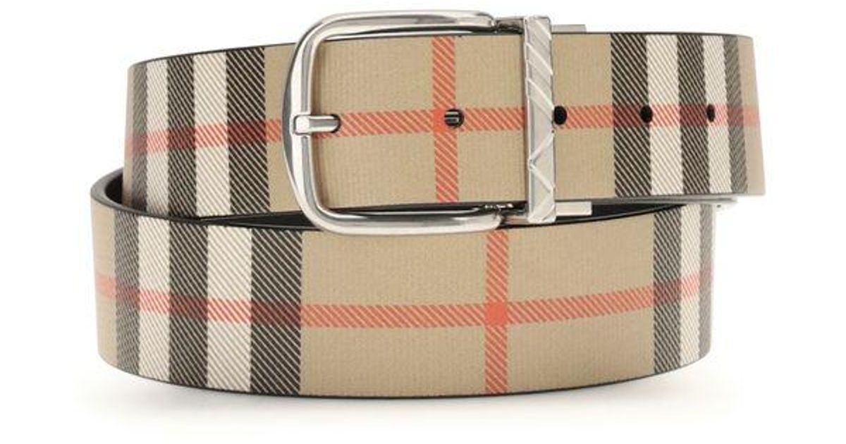 Burberry Multicolor Calf Leather Bos Taurus Belt in Natural for Men ...