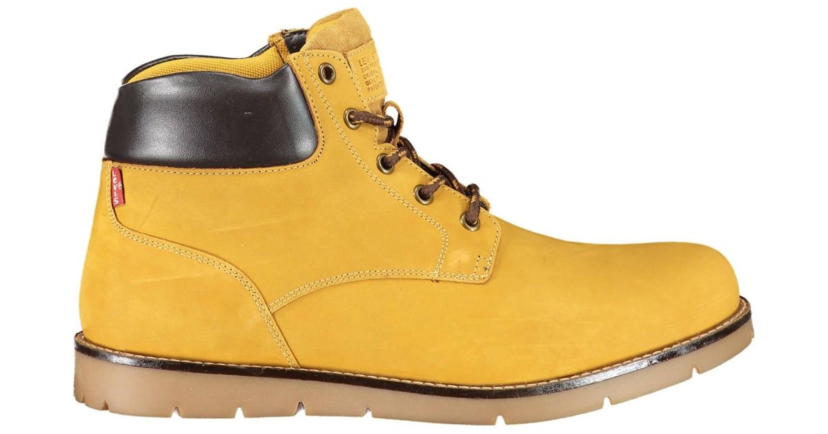 Levi's Leather Boot in Yellow for Men | Lyst