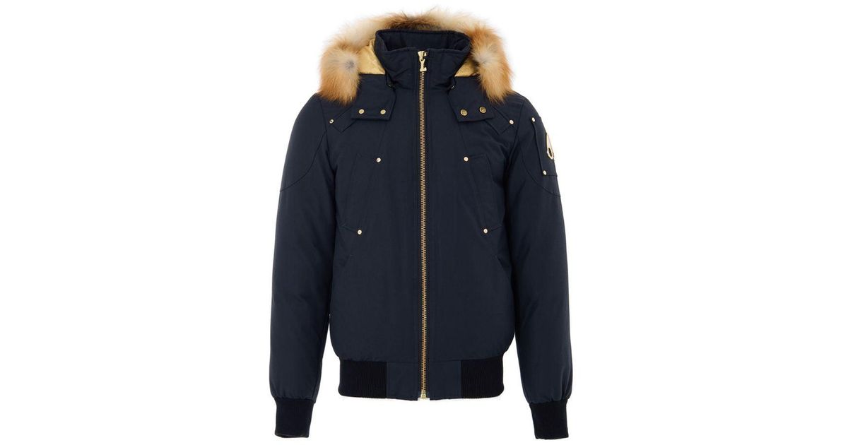 Moose Knuckles Blue Nylon Bomber for Men | Lyst UK