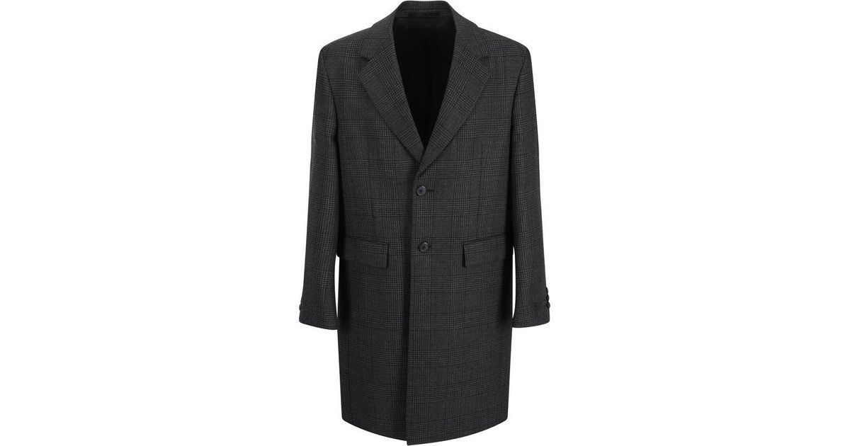 Prada Coat in Black for Men | Lyst