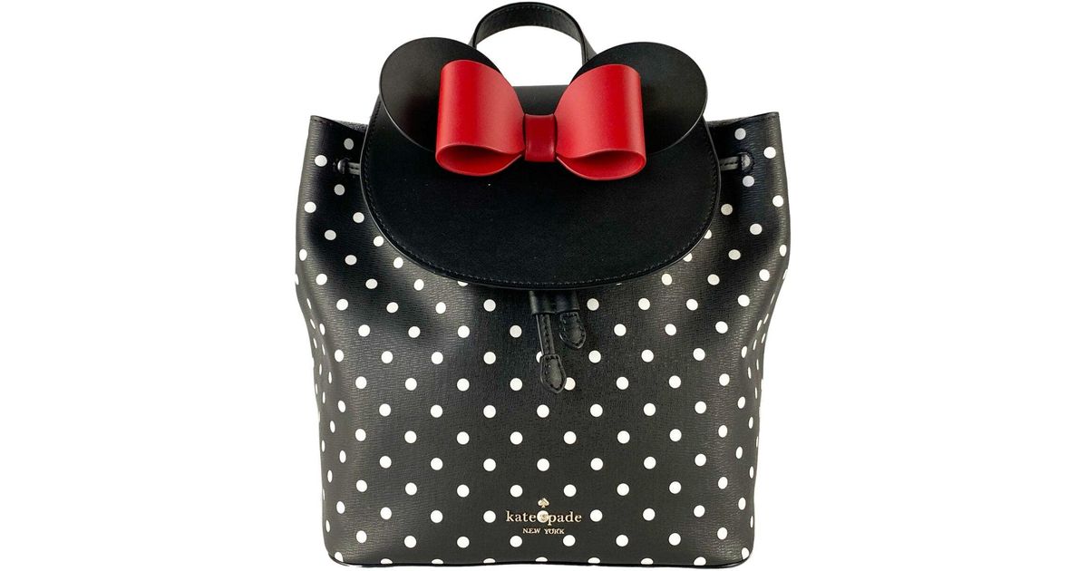 Kate Spade Disney Minnie Mouse Medium Leather Backpack Bookbag Bag in ...