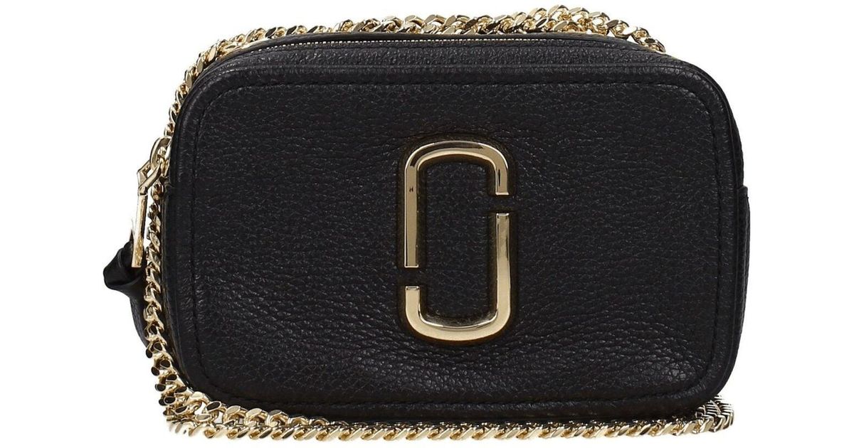 Marc Jacobs Black Leather Crossbody Bag | Lyst