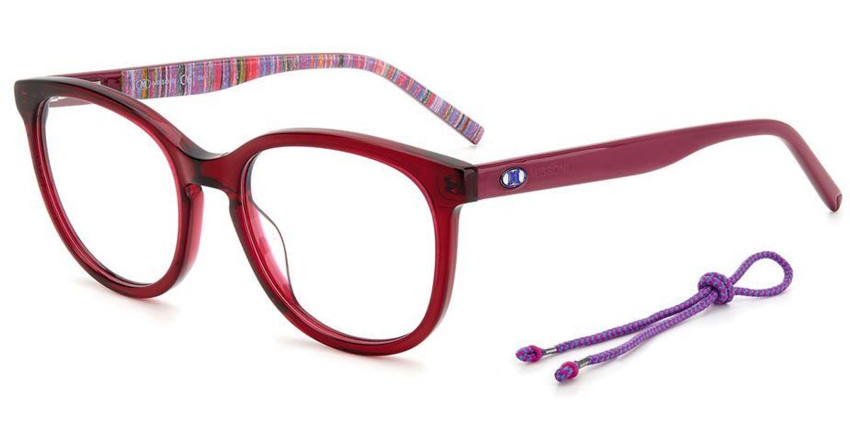 Missoni Red Acetate Frames | Lyst UK