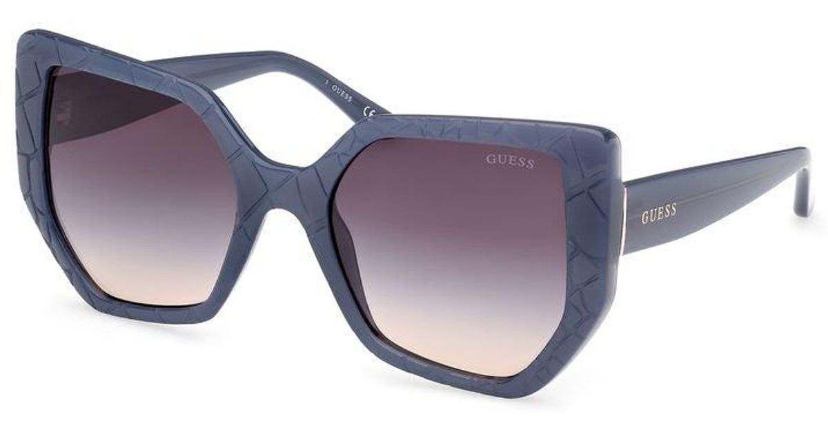 Guess Blue Resin Sunglasses in Purple | Lyst UK