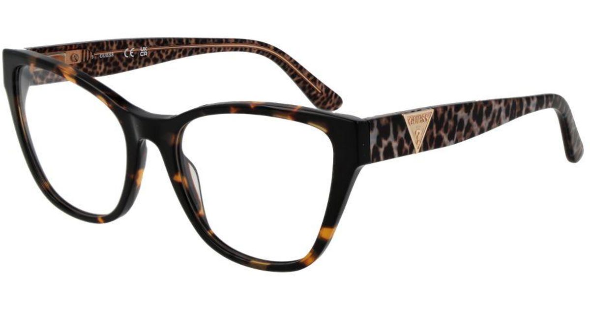 Guess Brown Glasses Frame in Black | Lyst UK