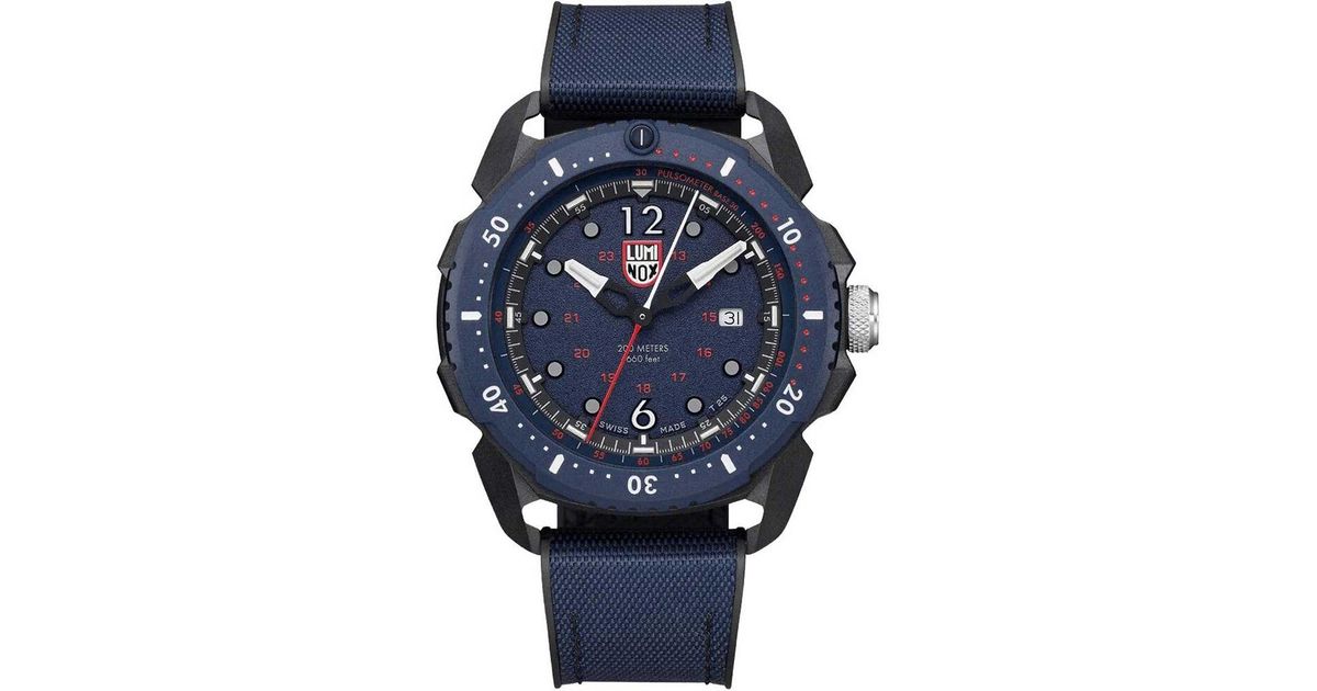 Luminox Blue Rubber Watch for Men | Lyst