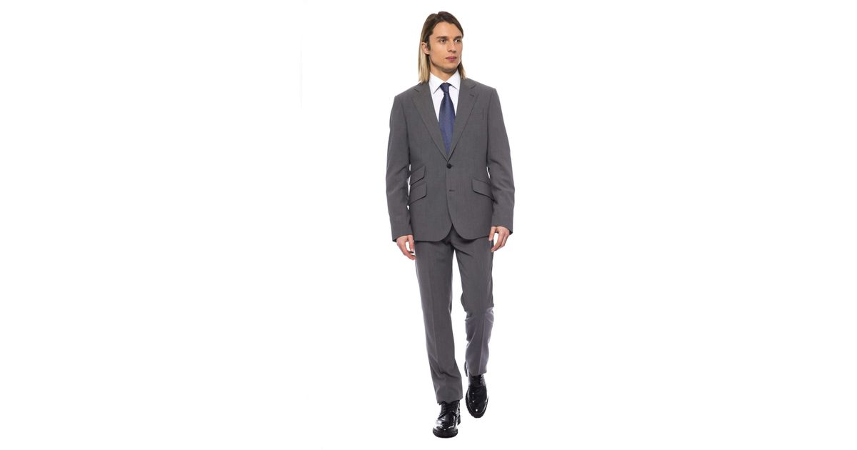 Billionaire Italian Couture Wool Suit in Blue for Men | Lyst UK