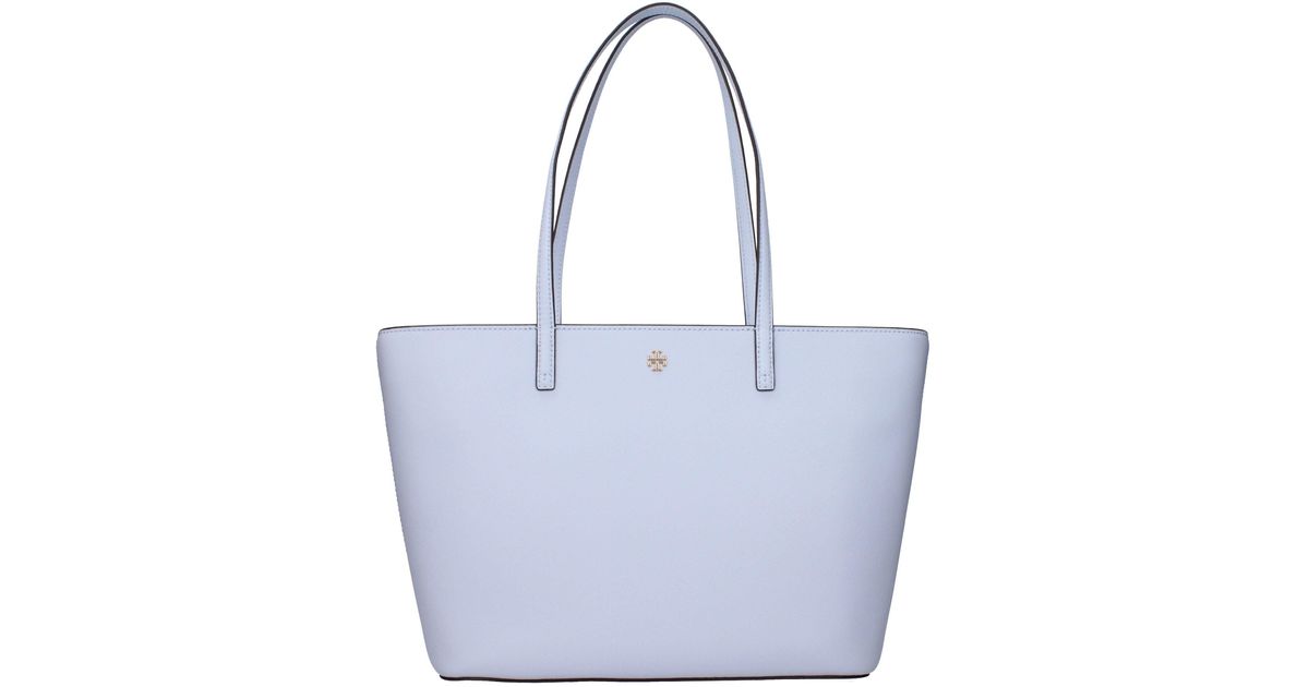 Tory Burch Light Blue Leather Shoulder Bag for Men | Lyst