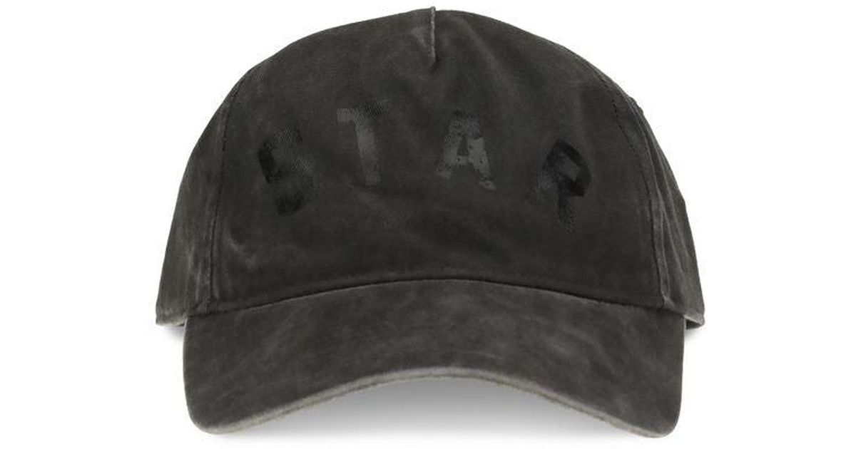 Golden Goose Gray Cotton Cap (baseball Hat) in Black for Men | Lyst UK