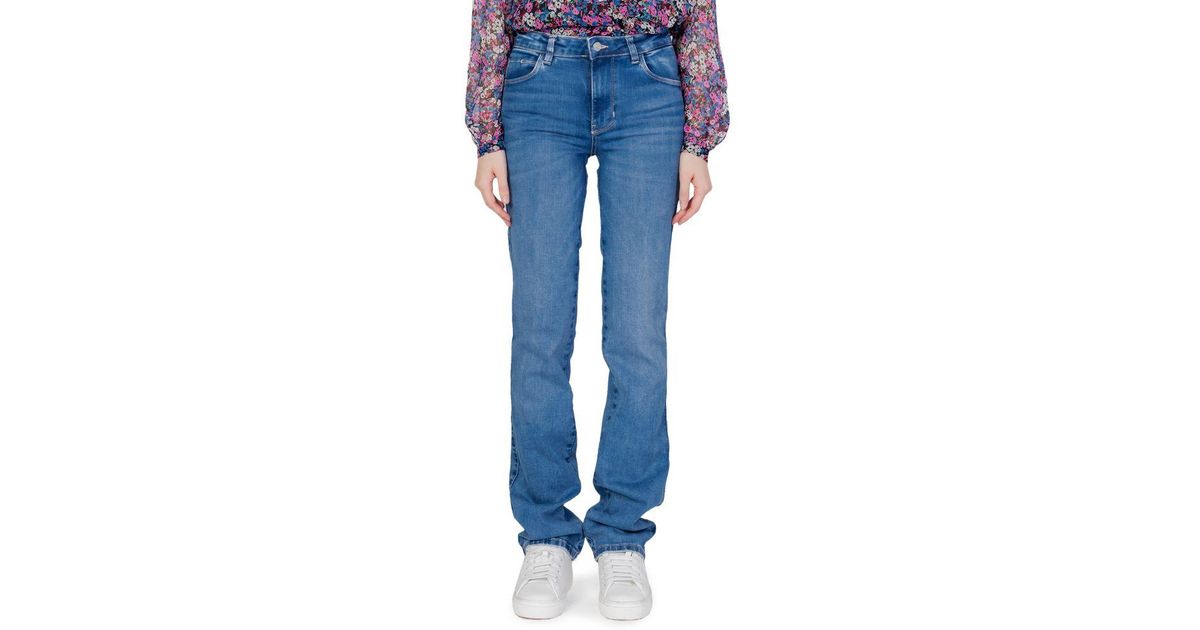 Guess Light Blue Organic Cotton Jeans & Pant | Lyst