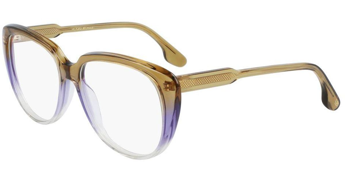 Victoria Beckham Multicolor Acetate Glasses (frames) in Metallic | Lyst UK