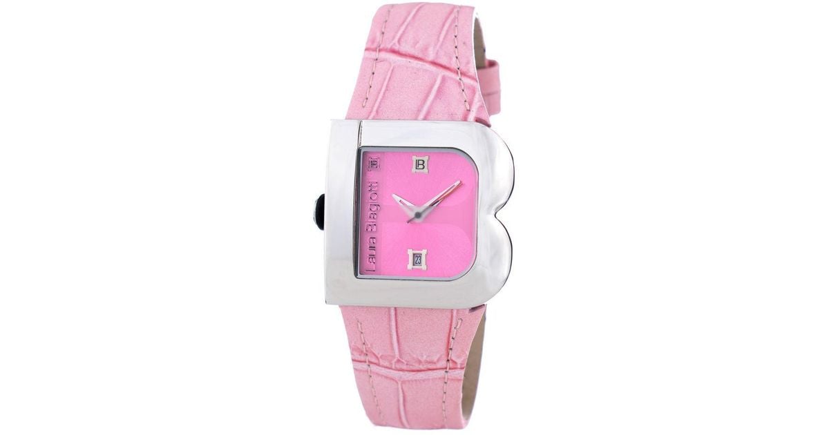 Laura Biagiotti Multicolor Leather Dress Watch in Pink | Lyst UK