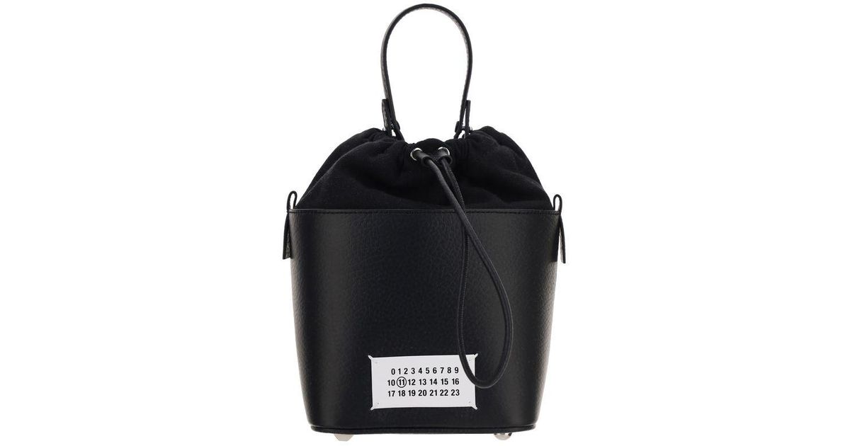 Margiela Black Calf Leather Bos Taurus Shoulder Bag | Lyst UK
