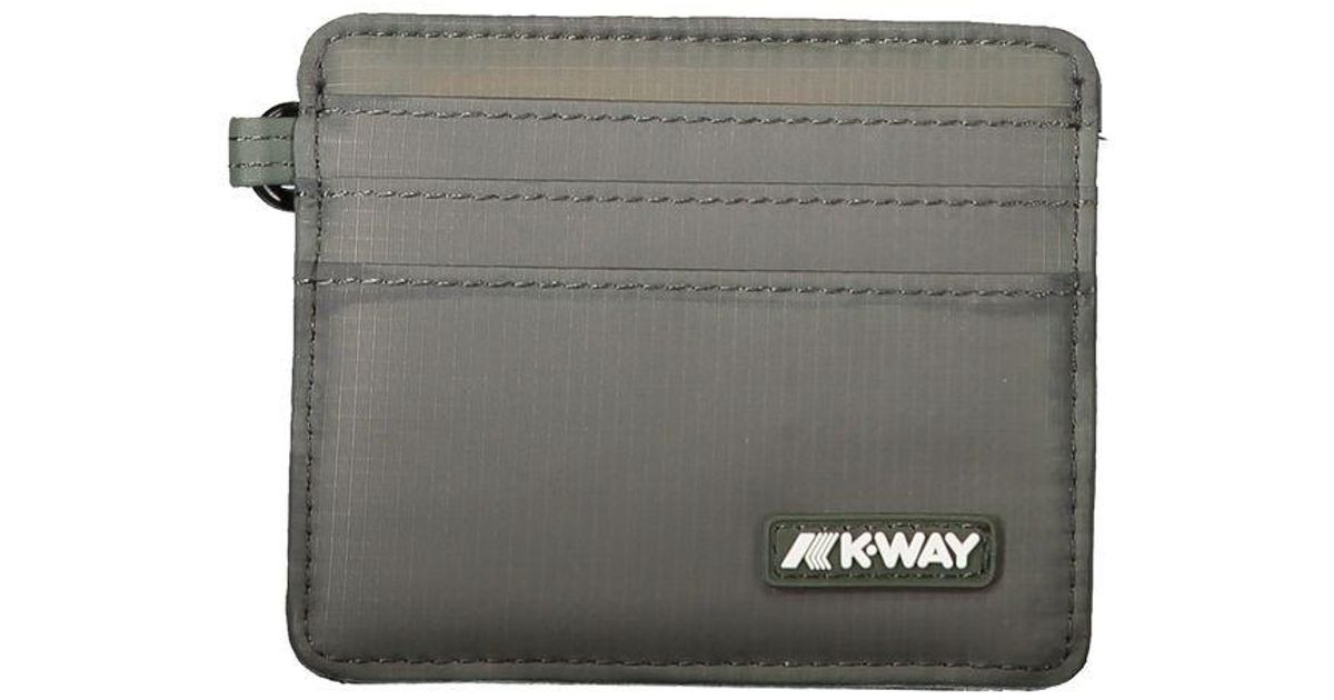 K-Way Green Polyamide Men Wallet in Gray for Men | Lyst