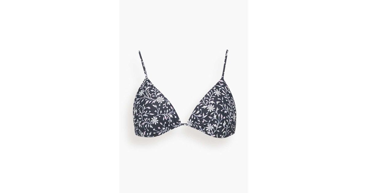 Xirena Tia Bikini Top In Night Blossom In Blue Lyst