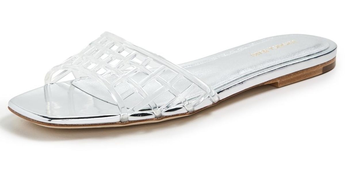 Veronica Beard Maris Jelly Sandals in Black | Lyst