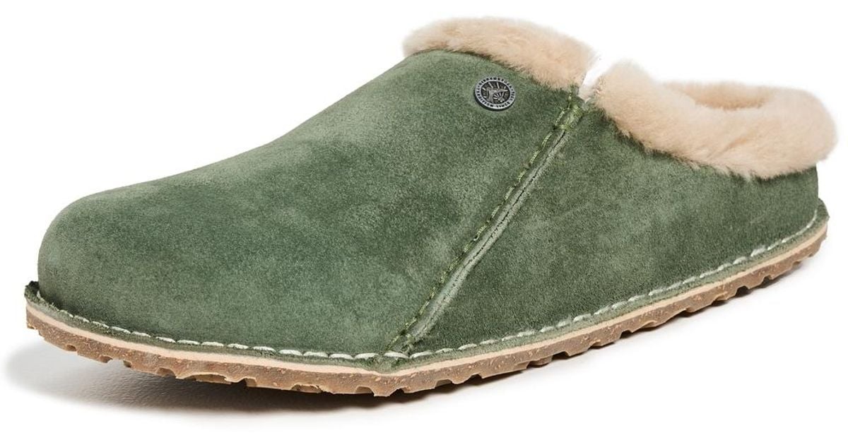 Birkenstock Zermatt Premium Shearling Clogs in Green for Men | Lyst