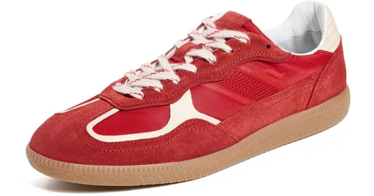 Alohas Rife Sheen Leather Sneakers in Red | Lyst