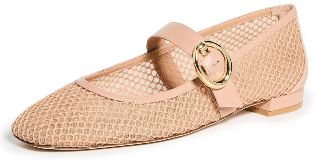Stuart Weitzman Arabella Mary Jane Flats in Black | Lyst