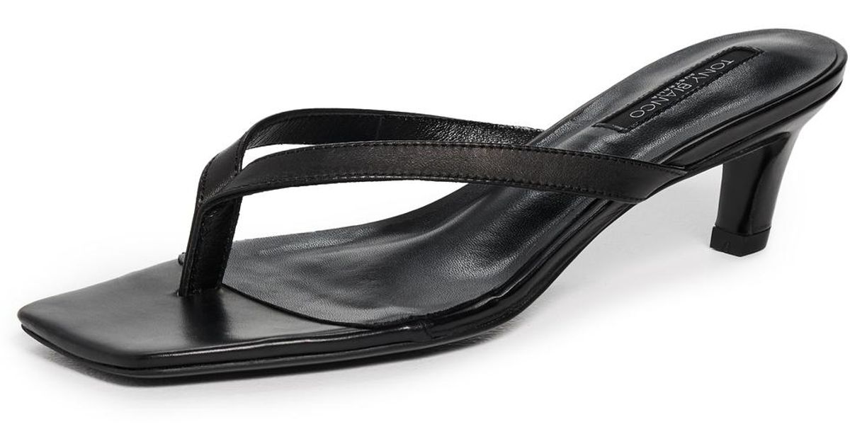 Tony Bianco Topaz Thong Sandals in Black | Lyst