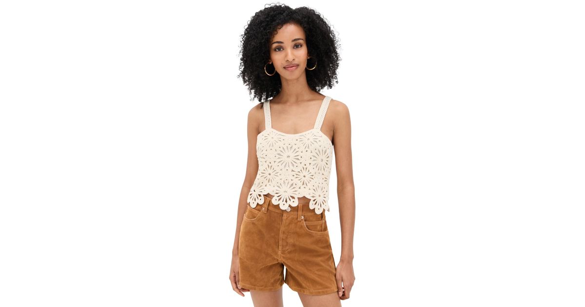 Le Bos Crochet Tank | Lyst