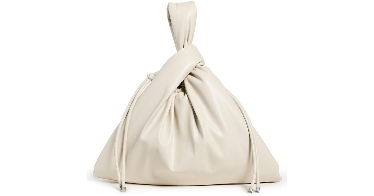 Nanushka Jen Drawstring Large Bag in White | Lyst