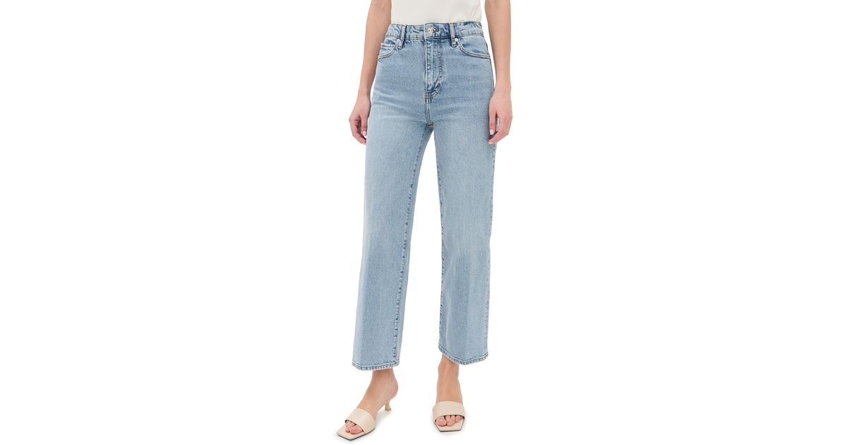 FRAME The Wide Jeans in Blue | Lyst