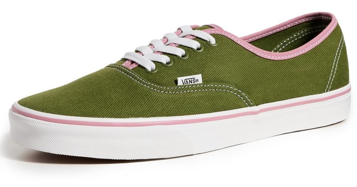 Vans Authentic Sneakers in Green for Men | Lyst