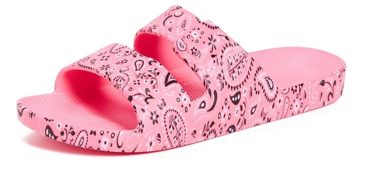 FREEDOM MOSES Ringo Slides in Pink | Lyst