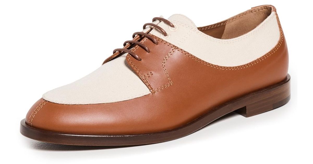 Co. Laced Up Loafers Gnac | Lyst
