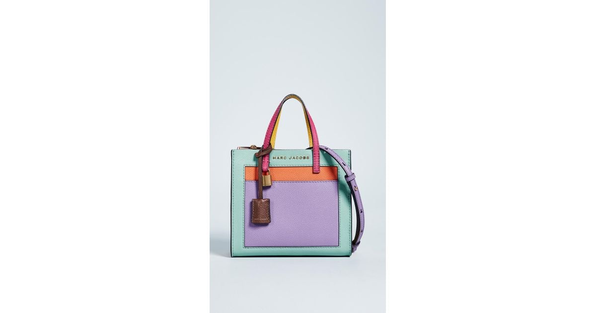 Marc Jacobs Mini Grind Colorblocked Tote | Lyst