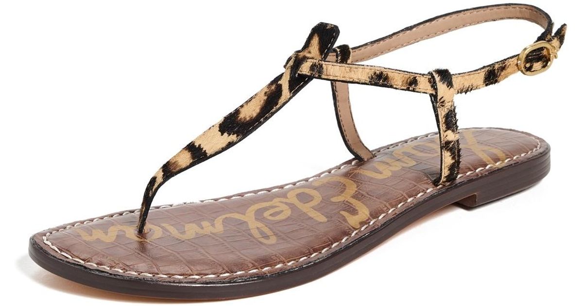 Sam Edelman Gigi Thong Sandals in Black | Lyst