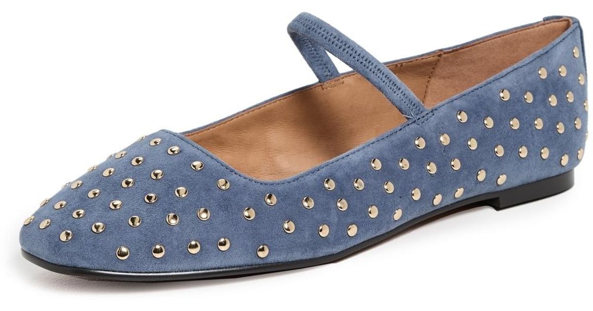 Madewell The Greta Ballet Flat in Blue | Lyst