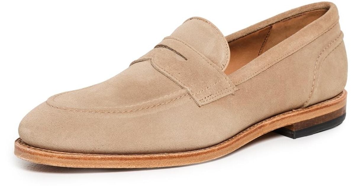 Allen Edmonds Randolph 2.0 Loafers Bone Sd in White for Men | Lyst