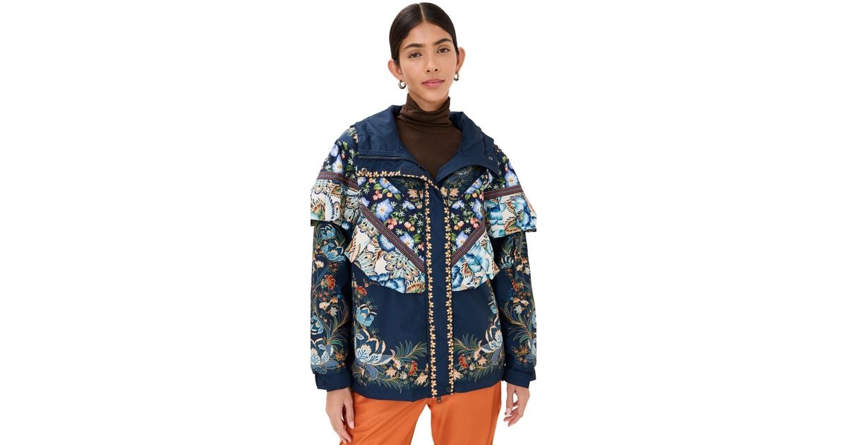 FARM Rio Ruffe Ki Jacket Bue X in Blue | Lyst