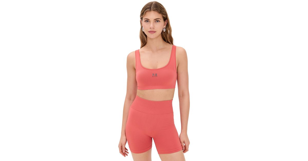 P.E Nation P. E Nation Restore Seamless Coop Bra in Red | Lyst
