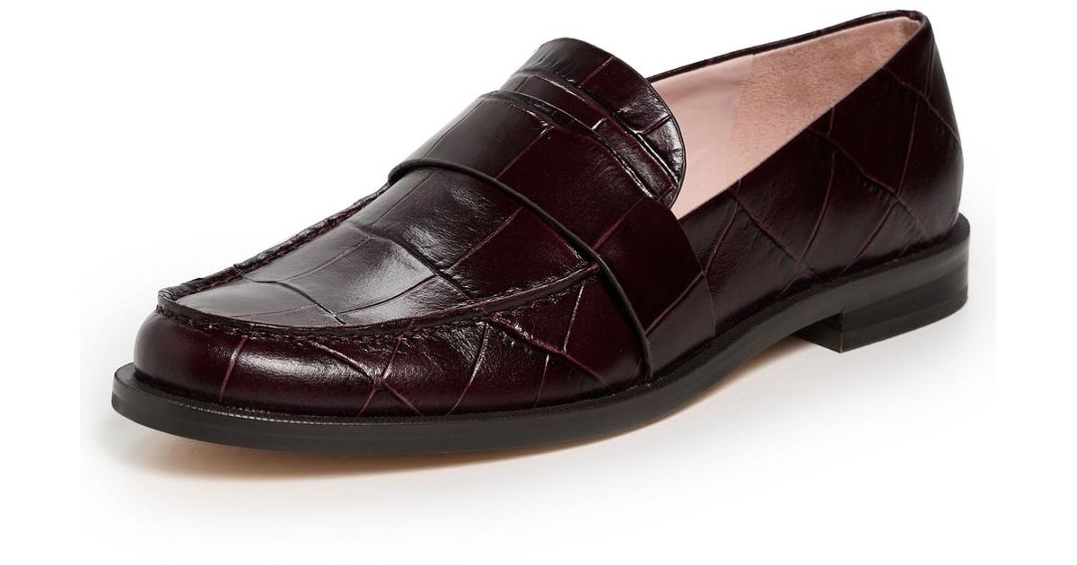 FAVORITE DAUGHTER Lola Croc Loafers in Red | Lyst