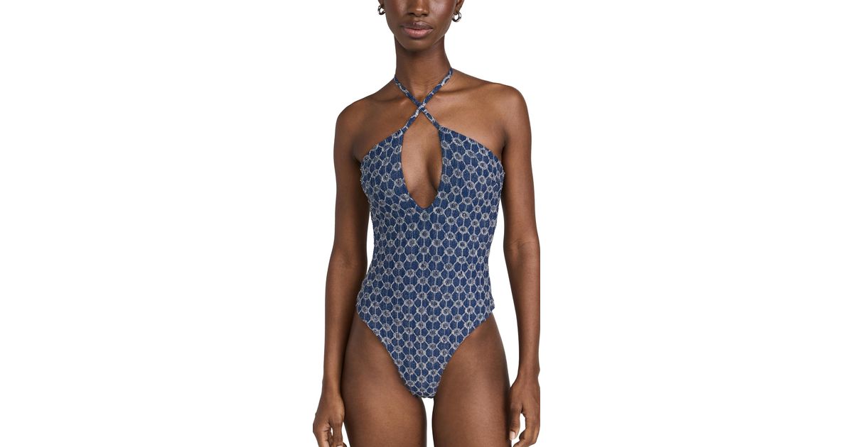 Devon Windsor Devon Windor Awyer One Piece in Blue | Lyst