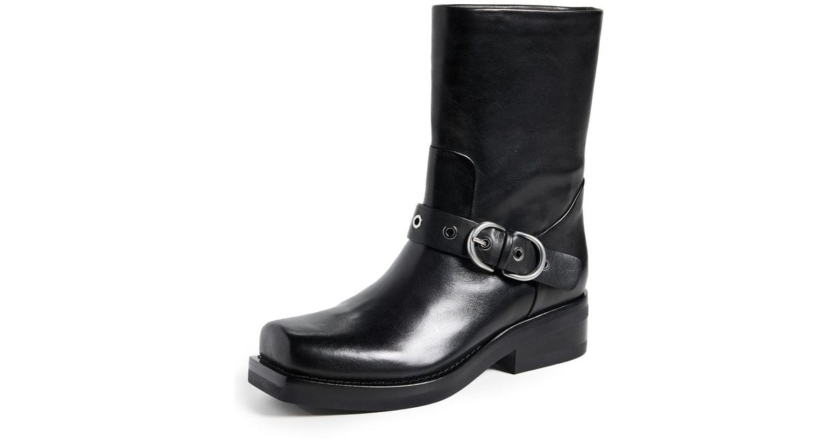 Rag & Bone Jax Moto Buckle Boots in Black | Lyst