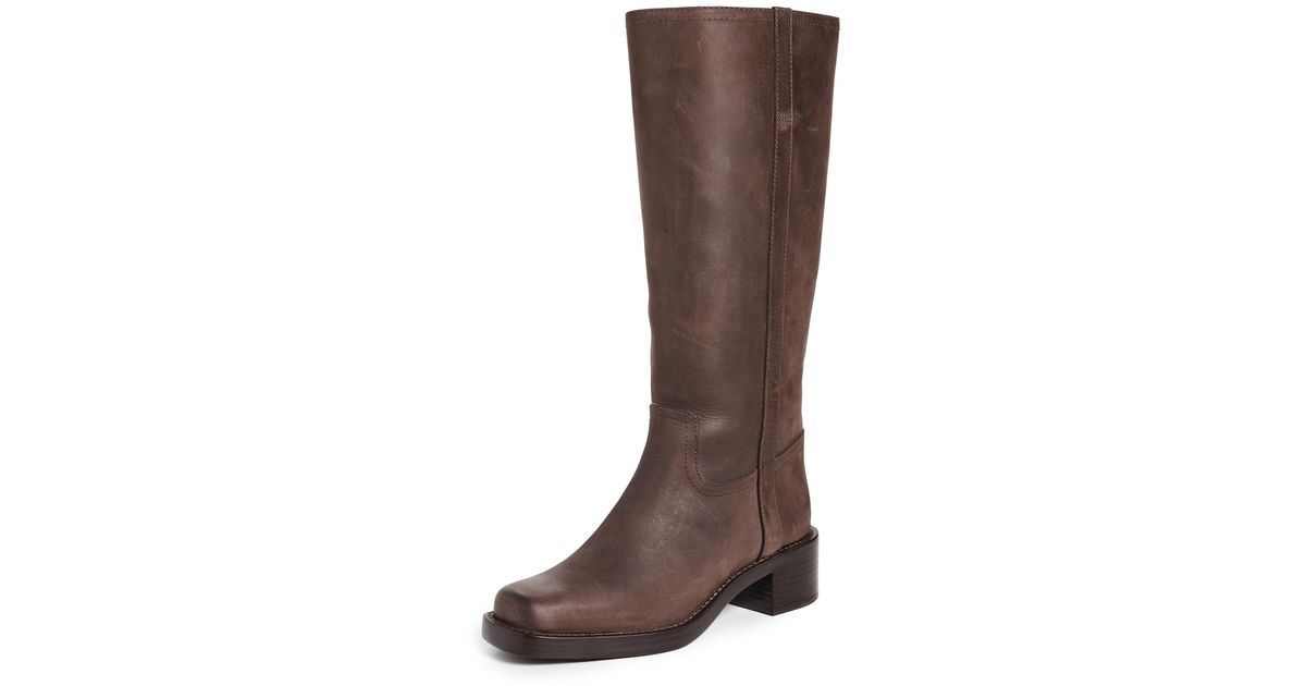 Reformation Frances Knee Boots in Brown | Lyst