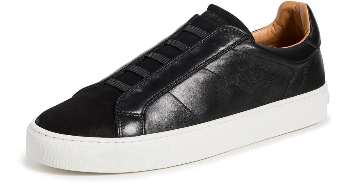 GREATS Royale 2.0 Leather Slip-On Sneakers in Black for Men | Lyst