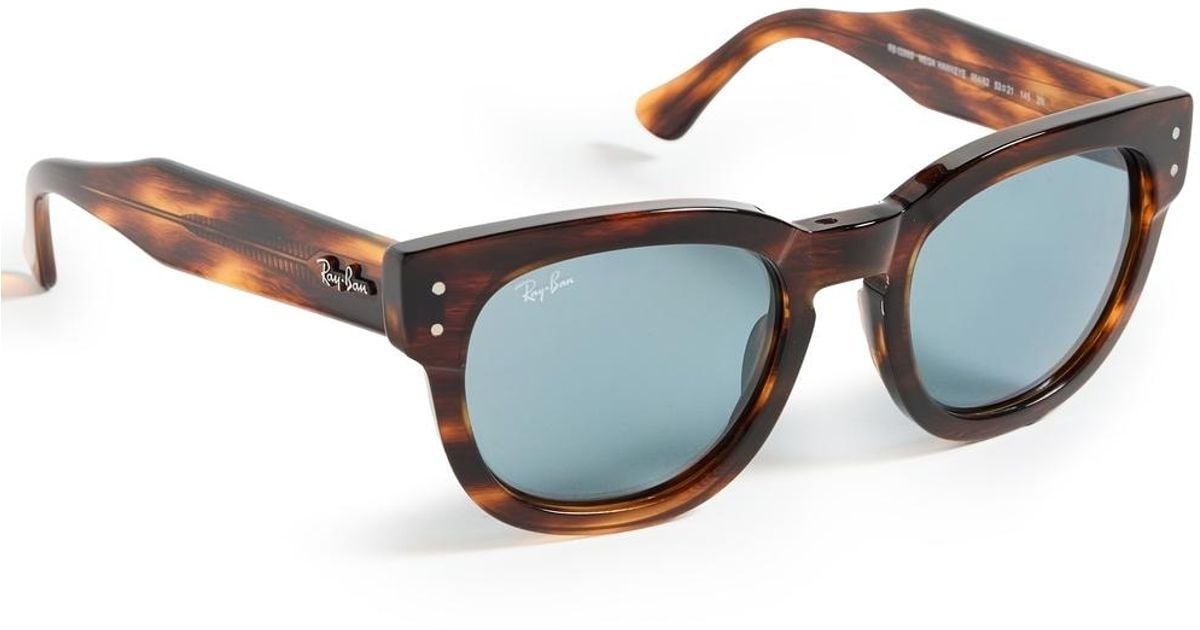 Ray-Ban Mega Hawkeye Sunglasses in Blue | Lyst