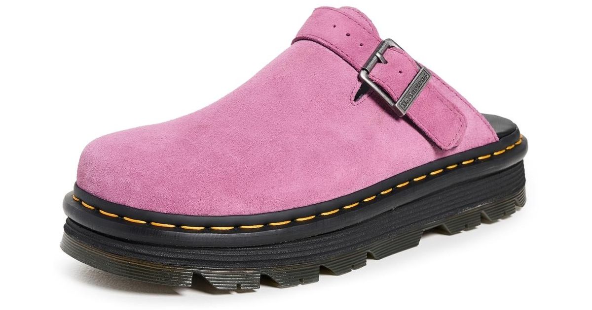 Dr. Martens Zeb Zag Mules in Pink | Lyst