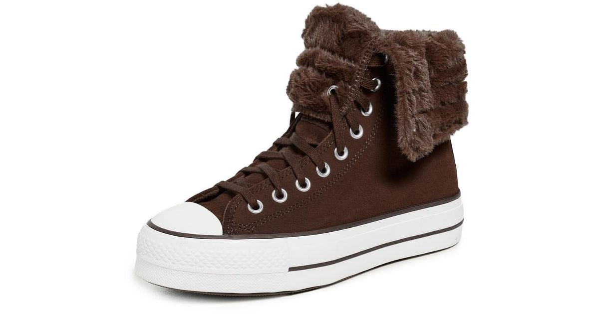 Converse Chuck Taylor All Star Fold-Over Lift Platform Sneakers in ...
