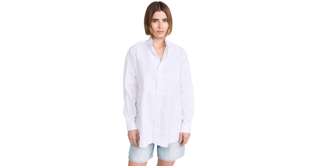 Frank & Eileen Collarle Button Down in White | Lyst