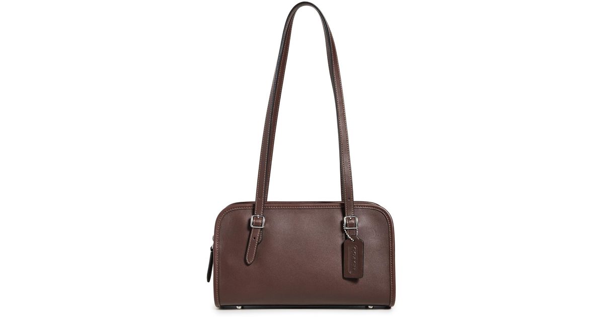 COACH Swing Zip Bag in Brown | Lyst